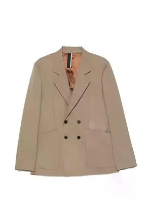 LOW BRAND Double-breasted Notched-lapel Blazer - Neutrals
