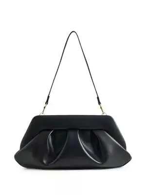 THEMOIRE Bios Ruched Tote Bag - Black