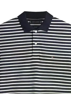 Tommy Hilfiger Striped-patterned Polo Shirt - Black