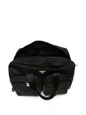 Prada Re-nylon Logo Plaque Luggage Bag