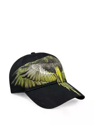 COUNTY OF MILAN Wings-print Baseball Cap - Black