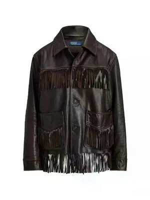 Polo Ralph Lauren Leather Fringe Jacket