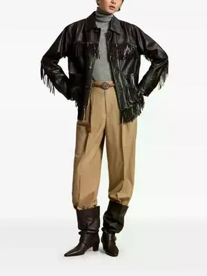 Polo Ralph Lauren Leather Fringe Jacket