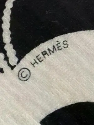 Hermès 2000s Brazil Tattoo Scarf - Neutrals