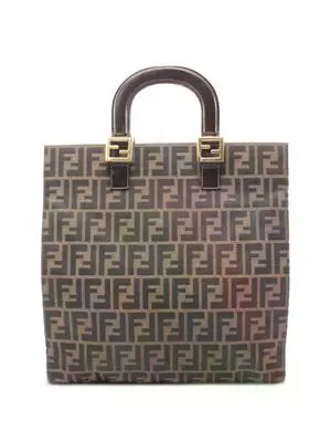 Fendi 2000s Zucca Monogram Tote Bag - Brown