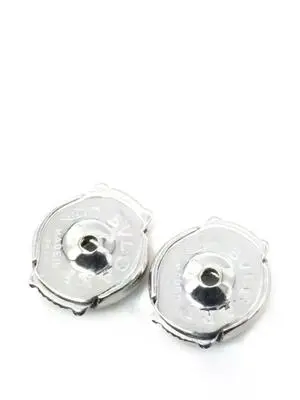 BVLGARI Diamond Stud Earrings In 18k White Gold
