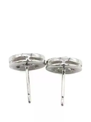 BVLGARI Diamond Stud Earrings In 18k White Gold