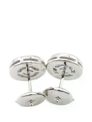 BVLGARI Diamond Stud Earrings In 18k White Gold
