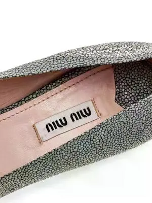 Miu Miu Peep-toe Wedge Pumps