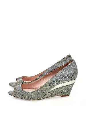 Miu Miu Peep-toe Wedge Pumps