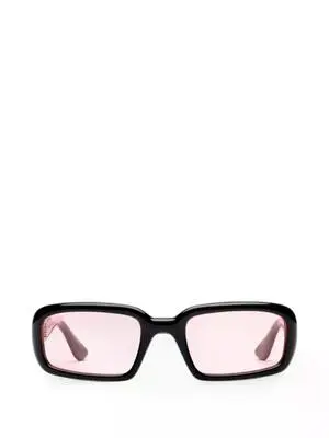 PORT TANGER Mektoub Rectangle-frame Sunglasses - Black