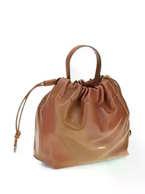 Chloé Drawstring Leather Bucket Bag