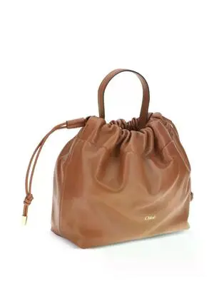 Chloé Drawstring Leather Bucket Bag