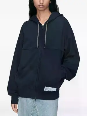 MAISON MARGIELA Graphic Print Zip-up Hoodie