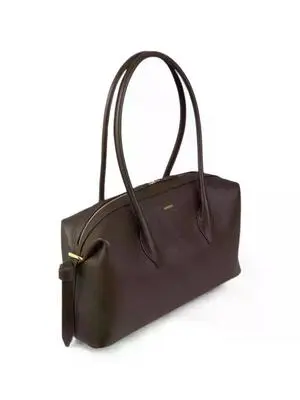 Yuzefi Brioche Leather Tote Bag - Brown