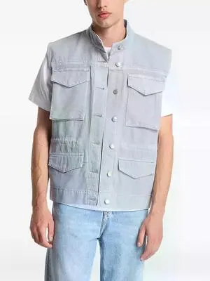 Calvin Klein Sleeveless Multi-pocket Waistcoat - Grey