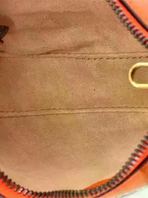 Gucci Aphrodite Leather Mini Shoulder Bag - Orange