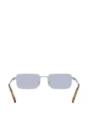Prada Tone Rectangle Frame Sunglasses - Silver
