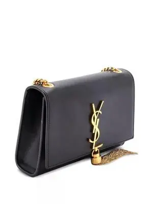 Saint Laurent Monogram Tassel Leather Crossbody Bag