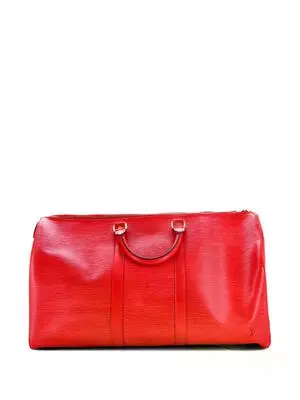 LOUIS VUITTON Louis Vuitton Keepall Epi Leather 50 Travel Bag Red