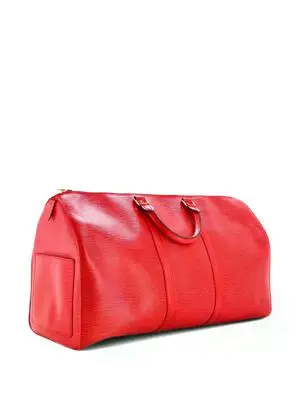 LOUIS VUITTON Keepall Epi Leather 50 Travel Bag - Red