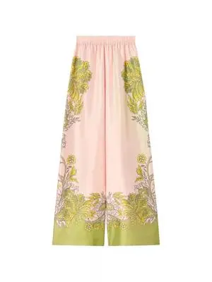 La DoubleJ La DoubleJ Floral Print Palazzo Pants Pink