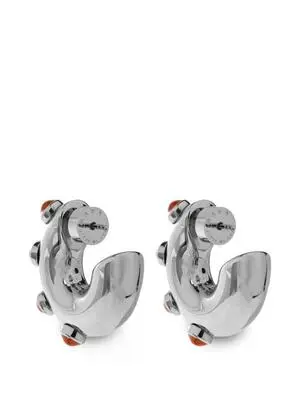 Marni Bead-embellished Hoop Earrings