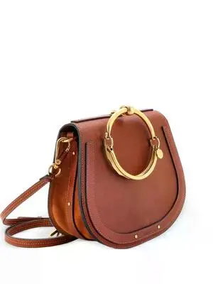 Chloé Nile Leather Medium Crossbody Bag - Brown