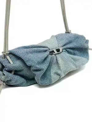 DIESEL® Crystal Embellished Shoulder Bag - Blue