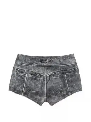 KNWLS Distressed-effect Chain-detail Shorts