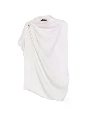 Fabiana Filippi Draped Detail Knot Embellished Top - Neutrals