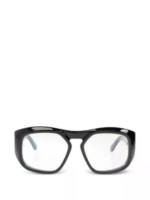 Valentino Garavani Vlogo Geometric-frame Eyeglasses - Black