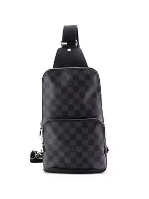LOUIS VUITTON Louis Vuitton Avenue Sling Bag Damier Graphite Crossbody Bag Black