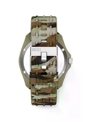 DIESEL® Camouflage Silicone Strap Watch - Neutrals