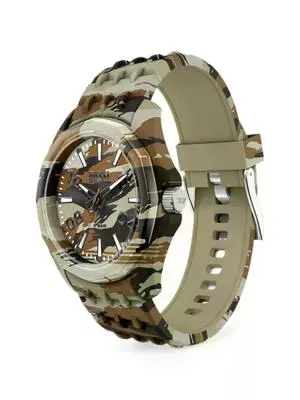 DIESEL® Camouflage Silicone Strap Watch