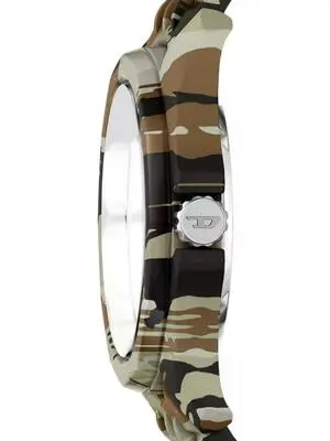 DIESEL® Camouflage Silicone Strap Watch