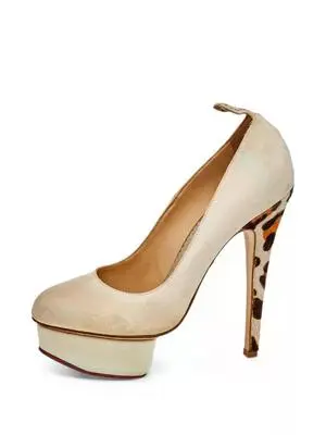 CHARLOTTE OLYMPIA Dolly Platform Pumps - Neutrals
