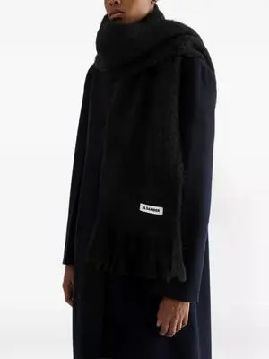 JIL SANDER Slim Wool-blend Scarf