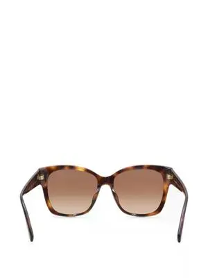 Burberry Tortoiseshell Effect Logo Plaque Square Frame Sunglasses