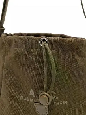 A.p.c. Logo Print Drawstring Messenger Bag