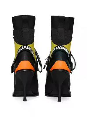 Dsquared2 Techno Lace-up Stiletto Ankle Boots