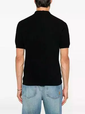 Balmain Ribbed-knit Polo Shirt