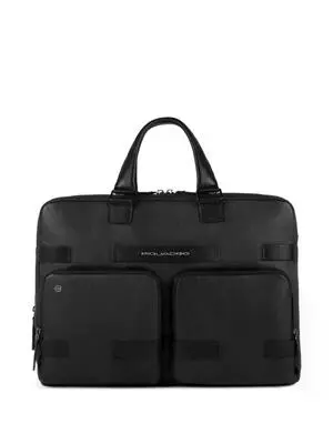 PIQUADRO Pegasus Leather Laptop Bag - Blue
