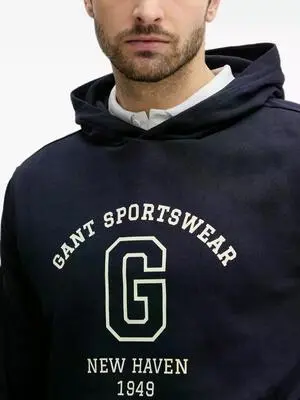 Gant Graphic Print Hoodie - Blue