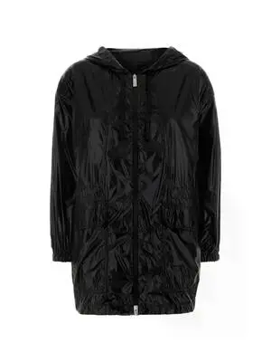 Herno Hooded Drawstring Jacket - Black