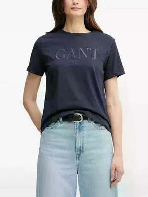 Gant Embroidered T-shirt - Blue