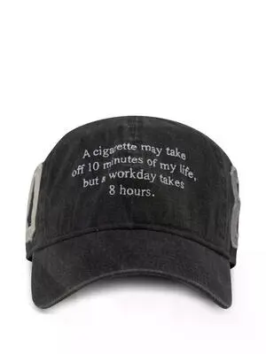 PRAYING Embroidered Baseball Cap - Grey