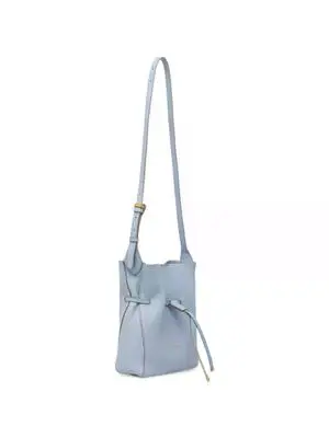 GIANNI CHIARINI Sienna Grained Leather Shoulder Bag - Blue