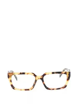 Prada Tortoiseshell-effect Square-frame Glasses - Brown