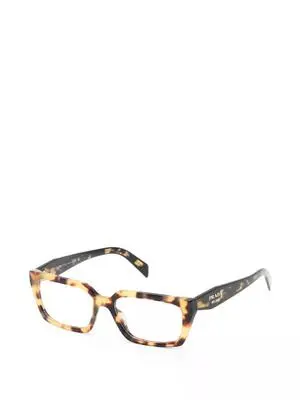 Prada Tortoiseshell-effect Square-frame Glasses